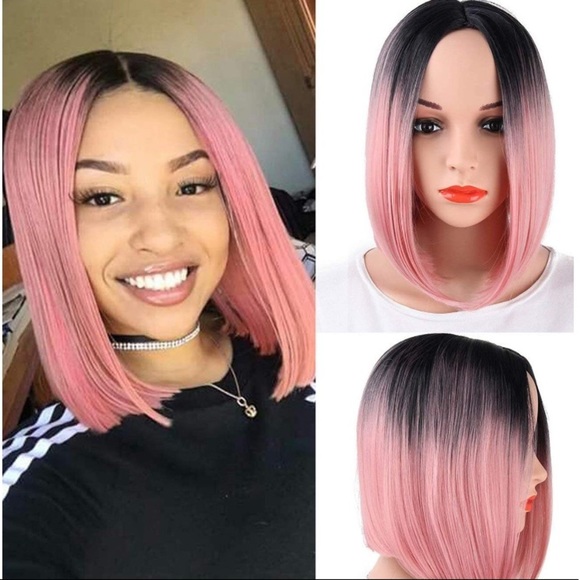 Accessories | Sagima Black Pink Cosplay Wig Nwt | Poshmark